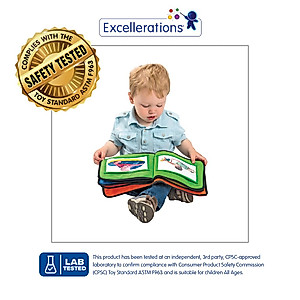 Excellerations Fabric Photo Album 13 Pockets for Kids and Families, Social Emotional Development Tool