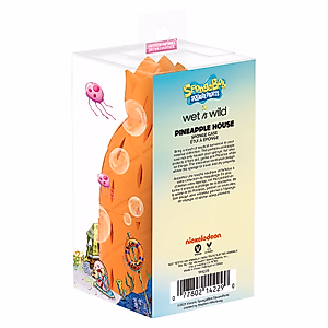 wet n wild House Sponge Case Bob Squarepants Makeup Tools Travel (1114229), Pineapple