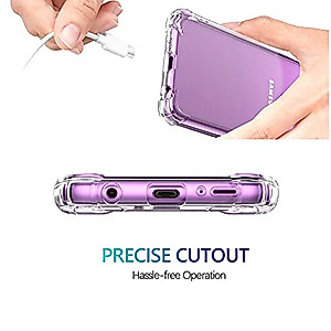 KIOMY Galaxy S9 Case Crystal Clear Shockproof Bumper Protective Case for Samsung Galaxy S9 Transparent Pure TPU Slim Fit Flexible Cell Phone Back Covers