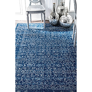 nuLOOM Vintage Waddell Area Rug, 5x7, Dark Blue