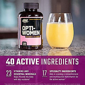 Optimum Nutrition Omega 3 Fish Oil, 300MG, Brain Support Supplement (200 softgels) with Opti-Women, Womens Daily Multivitamin Supplement (120 count) - Bundle Pack