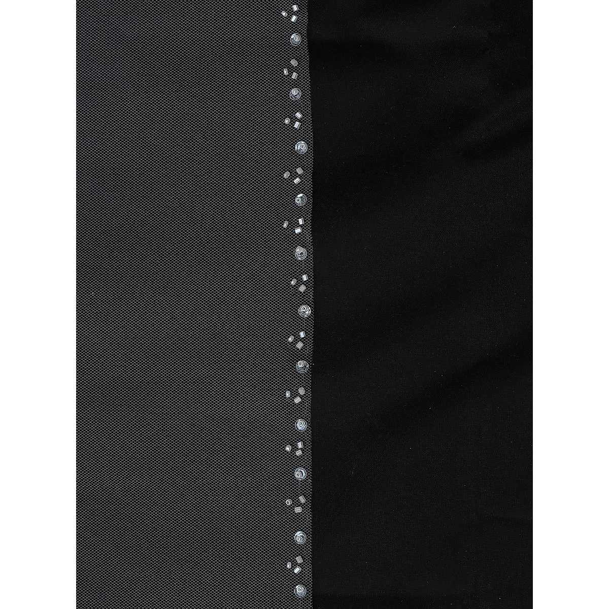 SAMKY 1T 1 Tier Beaded Edge Wedding Veil - Light Ivory Cathedral Length 108" V120