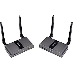 ClearClick Extend+Expand Wireless HDMI Transmitter & Receiver Kit - 5 GHz, Up to 650' Range, IR & USB Transmission (1 Transmitter + 1 Receiver Kit, Supports 4 RX)