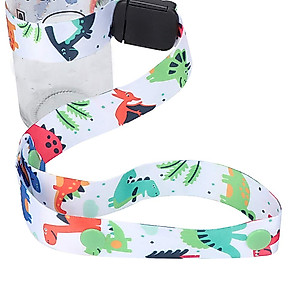 Cup Strap, 2.5cm Width Baby Feeding Bottle Cup Adjustable Strap Holder Stroller Toy Sippy Leash Tether Adjustable Bottle Cup Strap Toddler Drink Baby Bottles Holders(Dinosaur)