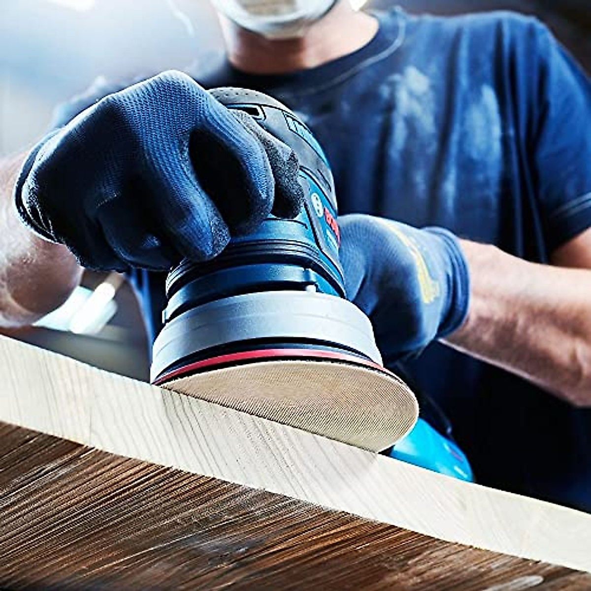 Bosch Professional Set of 5 Sanding Sheets M480 Best for Wood and Paint (Ø 150 mm, Grit P240, Accessories for Random Orbit Sander)
