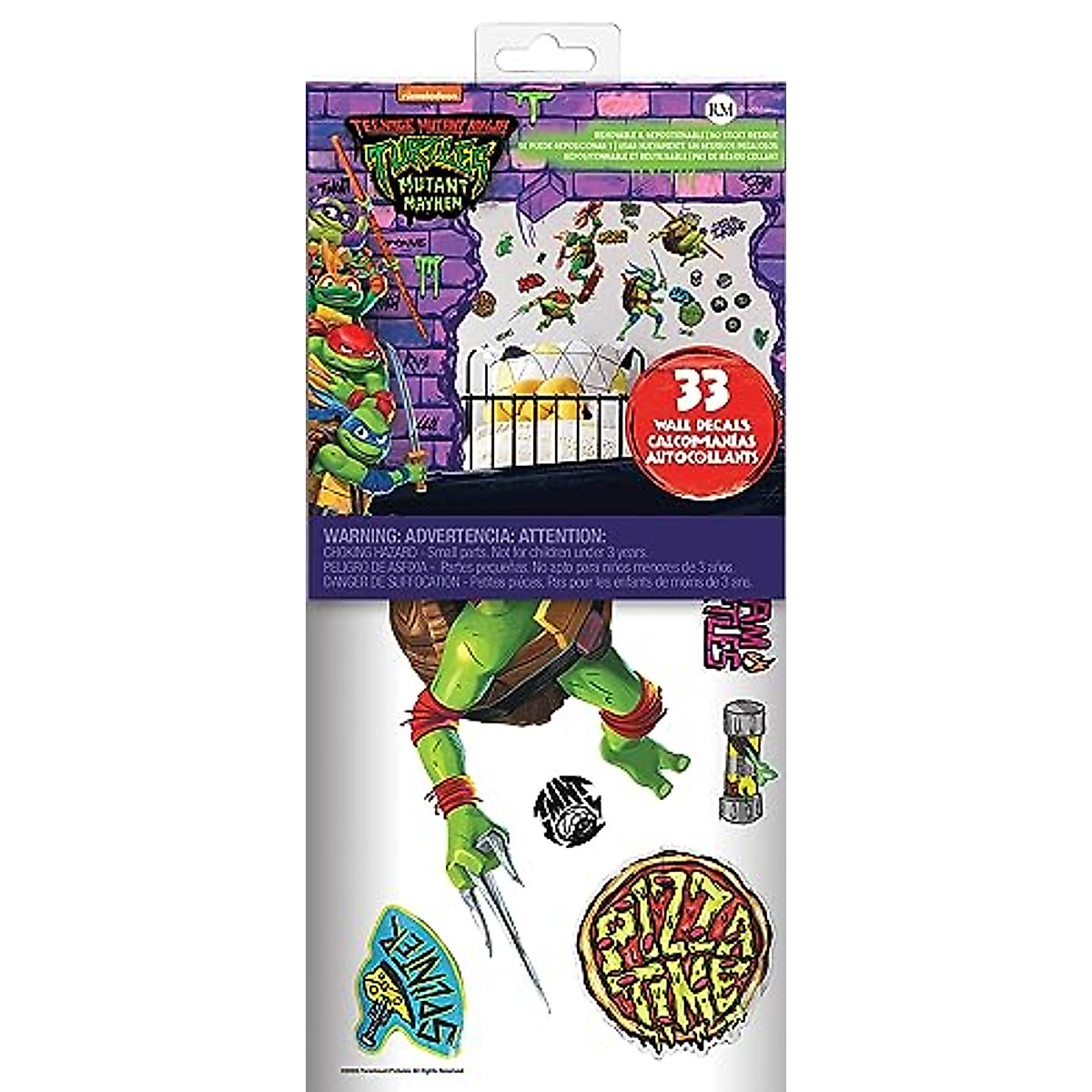 RoomMates Teenage Mutant Ninja Turtles Mutant Mayhem Characters Peel and Stick Wall Decals