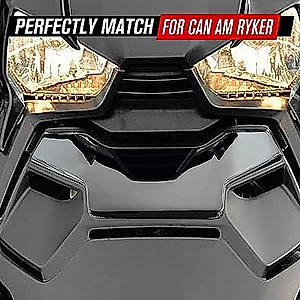 A & UTV PRO Ryker Fairing Panels & Hood Accent Panel Kit for Can-Am All Ryker Models, Classic Black Hood Accent Intense Accessories, Replace OEM # 219400803, 219400873, 3PCS