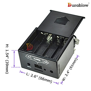 Durablow TR1004 Gas Fire Fireplace On/Off Remote Control Kit + Thermostat + Timer + Backlit Transmitter for Millivolt Valve, IPI Module, Replaces Wall Switch or Thermostat