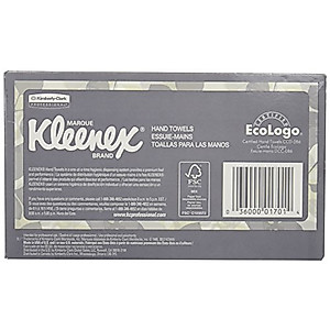 KLEENEX Pop-Up Box Hand Towels, Paper, 9 x 10-1/2, 120/pack