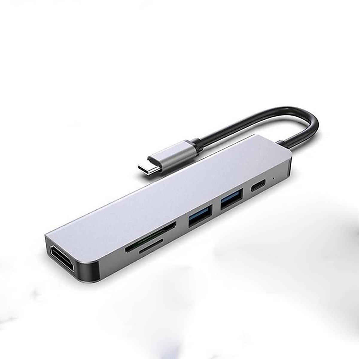 SHYPT USB HUB C Adapter 6 in 1 USB C to USB 3.0 HDMI-Compatible Dock USB-C Type C 3.0 Splitter