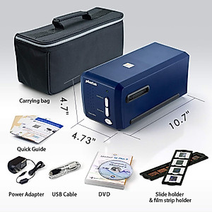 Plustek OpticFilm 8100-35mm Negative Film/Slide Scanner with 7200 DPI and 48-bit Output. Bundle Silverfast SE Plus 8.8, Support Mac and Windows