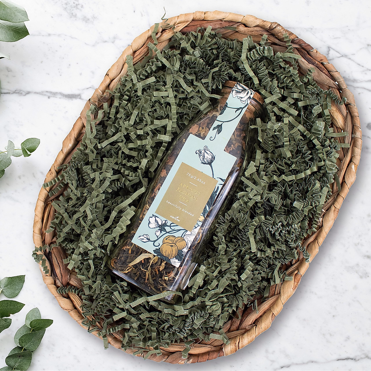 MagicWater Supply Crinkle Cut Paper Shred Filler (1/2 LB) for Gift Wrapping & Basket Filling - Teal