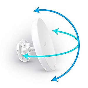 EnGenius Technologies Wi-Fi 5 Outdoor AC867 5GHz Wireless Access Point/Client Bridge, Long Range, PTP/PTMP, Additional 802.3at PoE Port, IP55, 26dBm with 19dBi Directional Antennas (N-EnStationAC Kit)