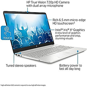 HP 2022 Newest 15.6" HD Touchscreen Laptop, 11th Gen Intel Core i5-1135G7 Up to 4.2 Ghz, Intel Iris Xe Graphics, HDMI, Webcam, Win11 +CUE Accessories (16GB RAM | 1TB SSD)