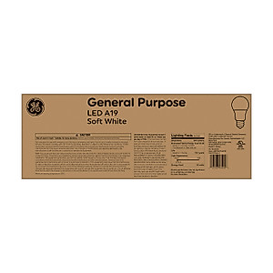 GE LED Light Bulbs, 60 Watt, Soft White, A19 (20 Pack)