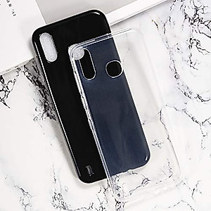 Infinix Smart 4 X653C Case, Scratch Resistant Soft TPU Back Cover Shockproof Silicone Gel Rubber Bumper Anti-Fingerprints Full-Body Protective Case Cover for Infinix Smart 4C X653C (Transparent)
