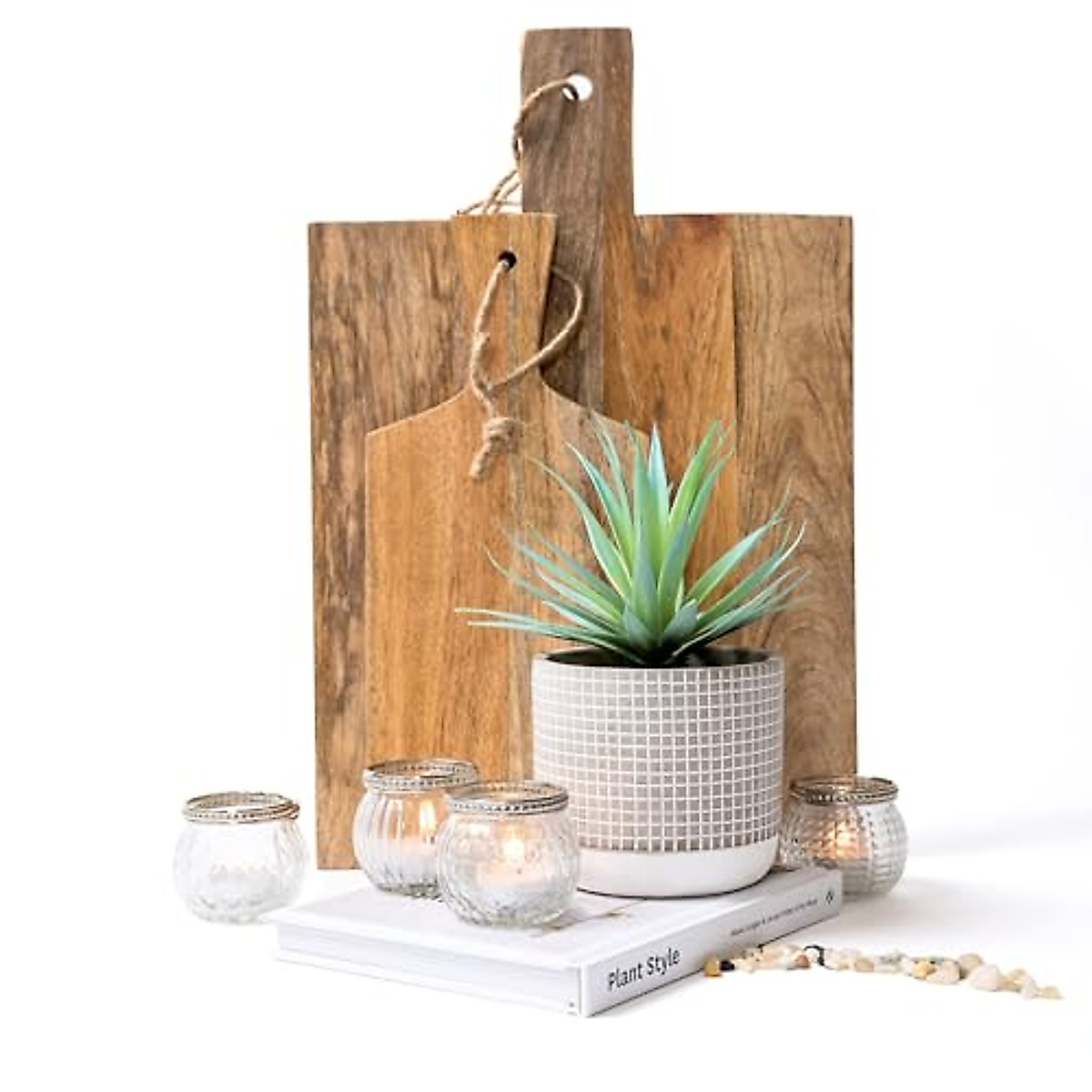 Kurrajong Farmhouse Artificial Plant | 8" Fake Plant | Artificial Succulent in Pot | Fake Succulent | Faux Plant Indoor | Succulent Plant Artificial | Faux Succulent in Pot