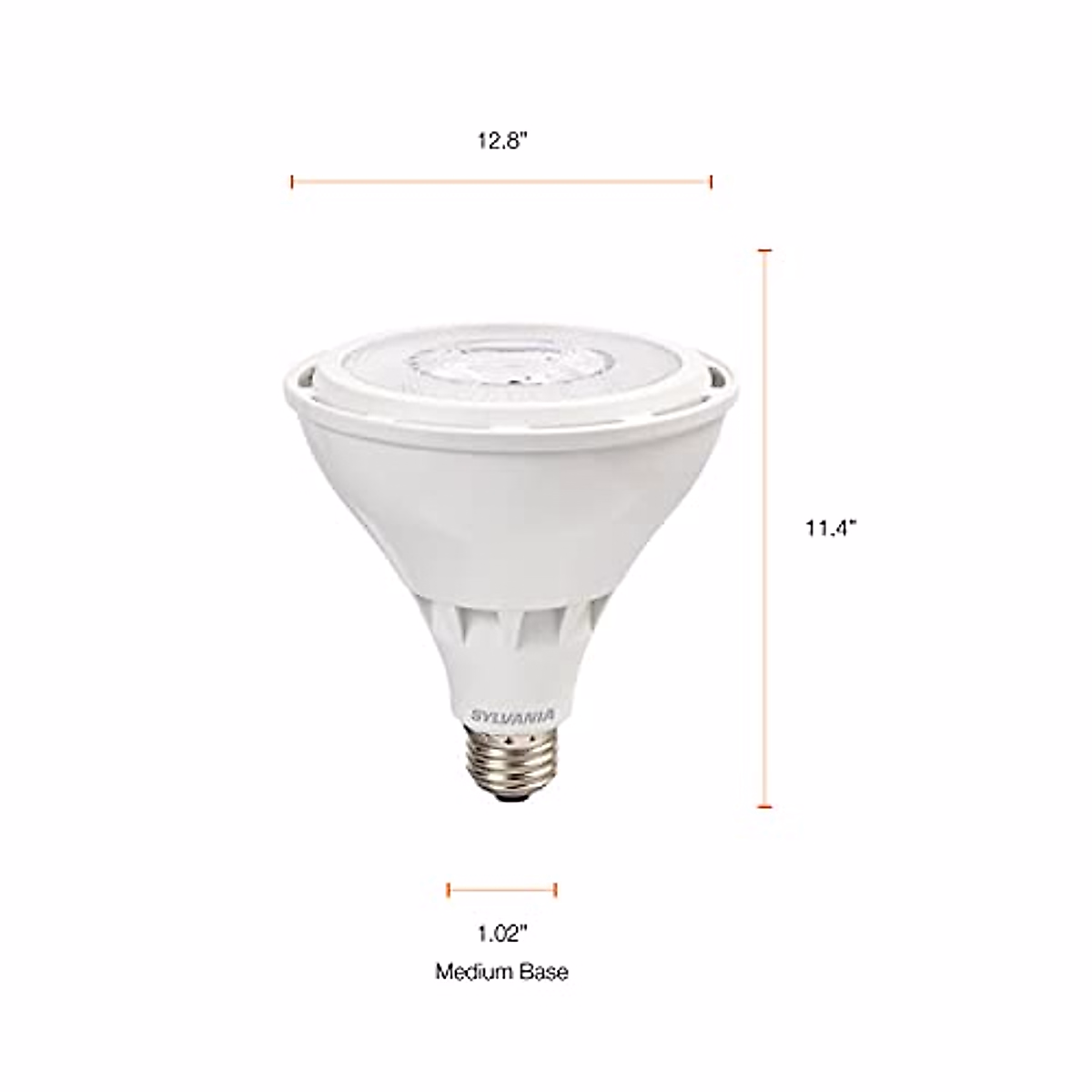 SYLVANIA Night Chaser LED PAR38 Light Bulb, 250W=25W, Wet Rated, 2650 Lumens, 5000K, Daylight - 1 Pack (74794)