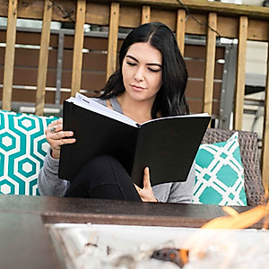 Panda Planner Undated Weekly Planner - 12 Month Organization - Productivity & Happiness - Journal - Daily Gratitude - Bonus Monthly Agenda - Black - Softcover