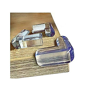 WOIWO 10PCS Clear Soft Corner Protectors Furniture Corner Edge Safety Bumpers with Adhesive by Agolds (Triangle Shaped)