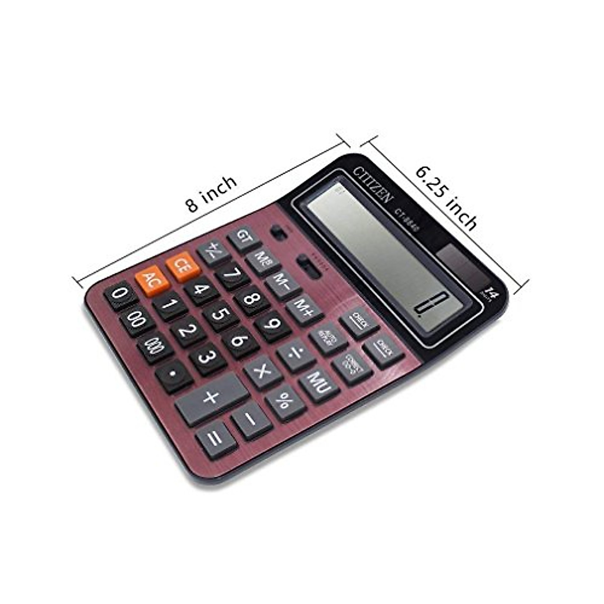 Financial Professional Standard Calculators,Large Calculator,Office/Business/Scientific Desktop Calculator with 14-Digit Large Display, Solar and AAA Battery Dual Power…