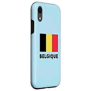 iPhone XR Belgique Flag Belgium België Black, Yellow, Red Case