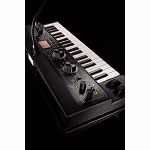 Korg microKORG XL+ 37-Key Synthesizer/Vocoder Bundle with Knox Gear Keyboard Stand and 1/4-Inch to 1/4-Inch 8mm TS Cable (2-Pack) (4 Items)