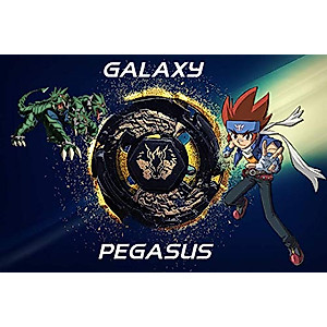 Crush Bey Battling Blades Metal Fusion Starter Set | 3 Tops and Launcher (L-Drago Destructor, Phantom Orion & Black Sun Galaxy Pegasus)