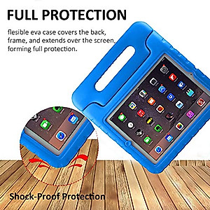 AVAWO Kids Case for Apple iPad 2 3 4 - Light Weight Shock Proof Convertible Handle Stand Kids Friendly for iPad 2, iPad 3rd Generation/ 4th Generation Tablet - Blue