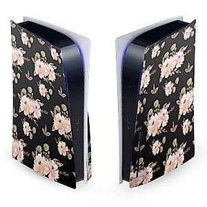 Head Case Designs Officially Licensed Anis Illustration Vintage Black Art Mix Matte Vinyl Faceplate Sticker Gaming Skin Case Cover Compatible with Sony Playstation 5 PS5 Disc Edition Console
