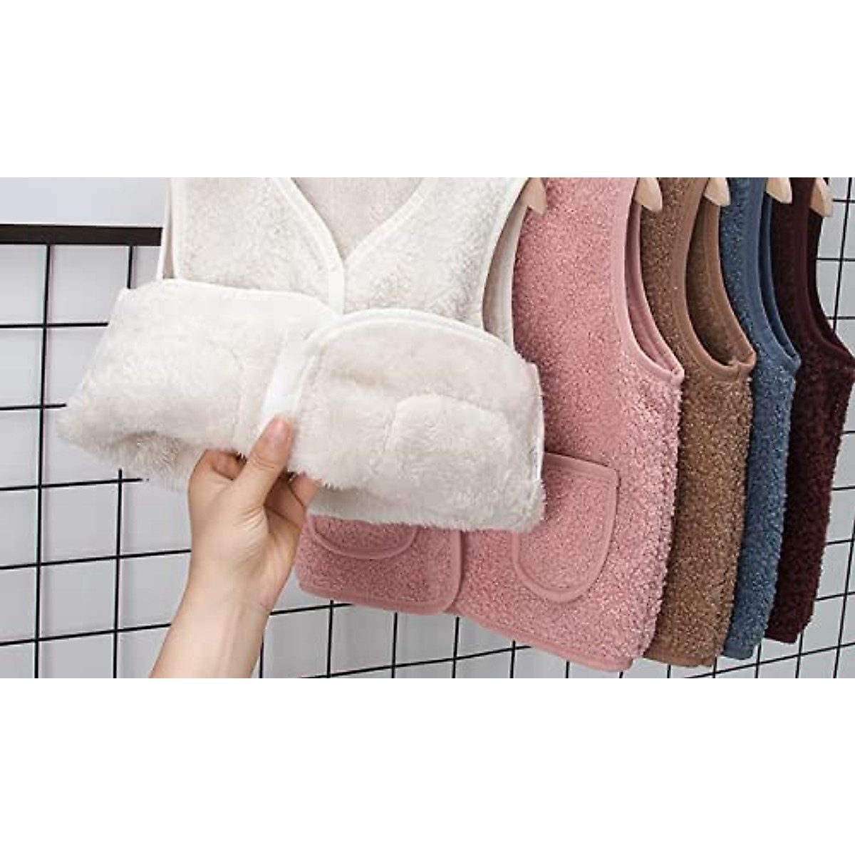 warmstraw Baby Boys' Winter Vest Soft Warm Zipper Closure Fleece Jackets Vests Outfit Coat Sleeveless Blue for 2-3T