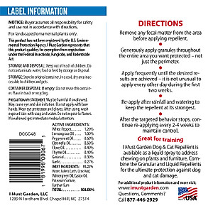 I Must Garden Dog & Cat Repellent - 3lb Granular - Natural & Pet Safe