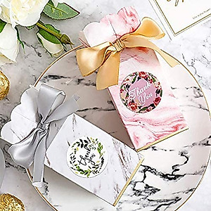 GUAGLL 3 Rolls Thank You Baking Sticker Cute Printing Sticker Label 1 Inch 500Pcs/Roll for Envelope Gift