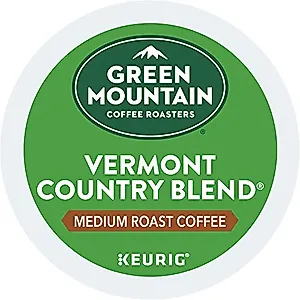 Green Mountain Coffee Roasters Vermont Country Blend, Single-Serve Keurig K-Cup Pods, Medium Roast Coffee, 12 Count (6 Pack)