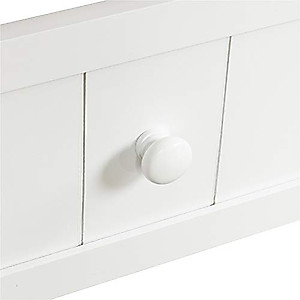 CJLMN Solid Wood Daybed with a Trundle, Twin Trundle Daybed Sofa Bed Frame for Bedroom, Guest Room, Living Room (White)