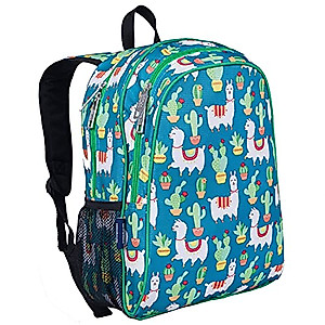 Wildkin 15 Inch Kids Backpack Bundle with Lunch Bag (Llamas and Cactus)