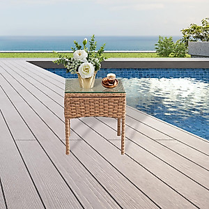 VSMKSJ 3 Pieces Patio Set Balcony Furniture Sets for Apartments.Bistro Furniture Set, Conversation Sets with Coffee Table, for Porch, Patio, Garden and Removable Cushions (Grey)