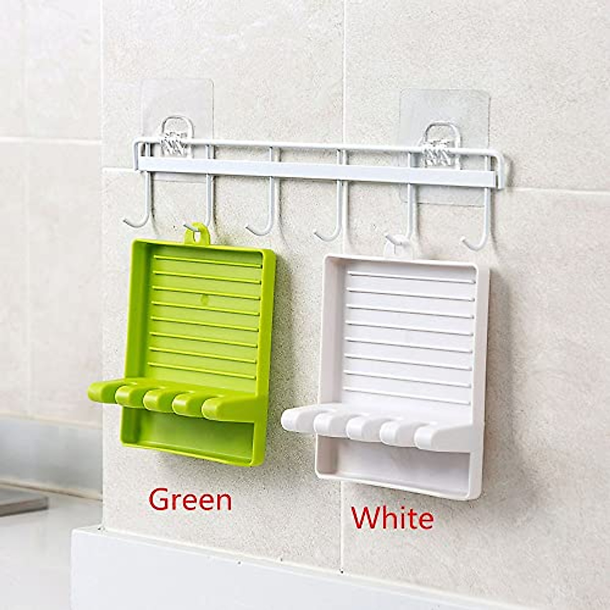 Kitchen Accessories Cap Shelf Lid Stand Spoon Rest Stove Organizer Spoon Holder Pot Lid Holder Pots Cover Rack Wall-Mounted(White)