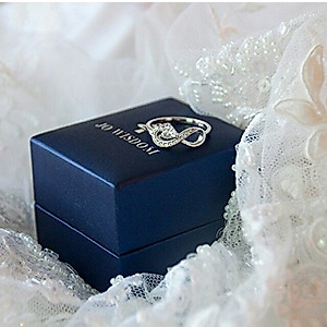 JO WISDOM Infinity Heart Promise Rings for Her Sterling Silver Friendship Ring