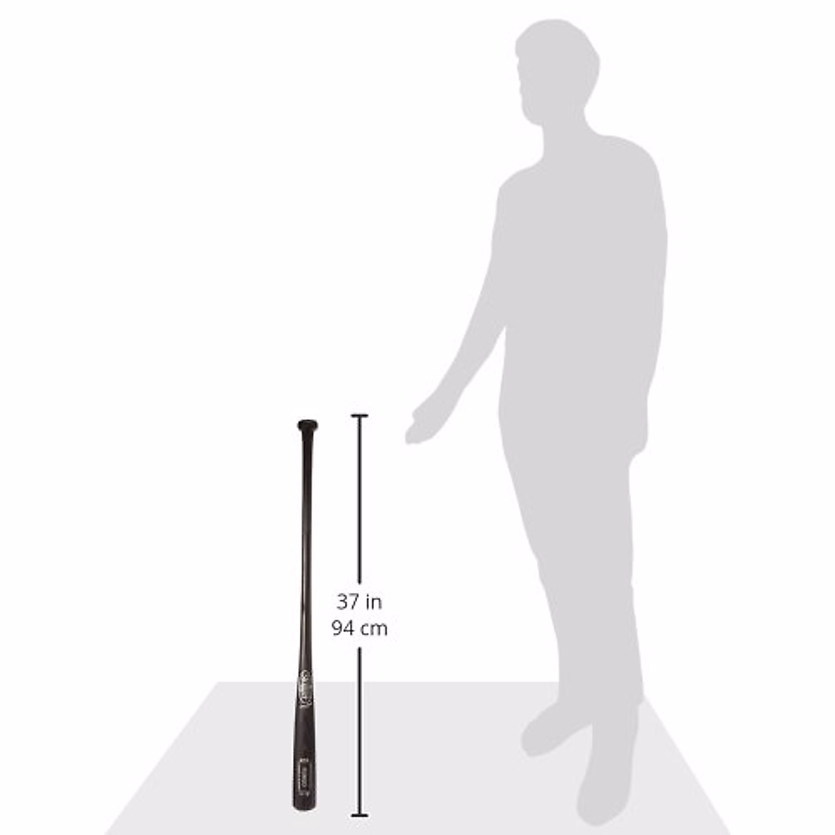 Louisville Slugger WBFN345-BK Fungo S345 Black Baseball Bat, 36 inches