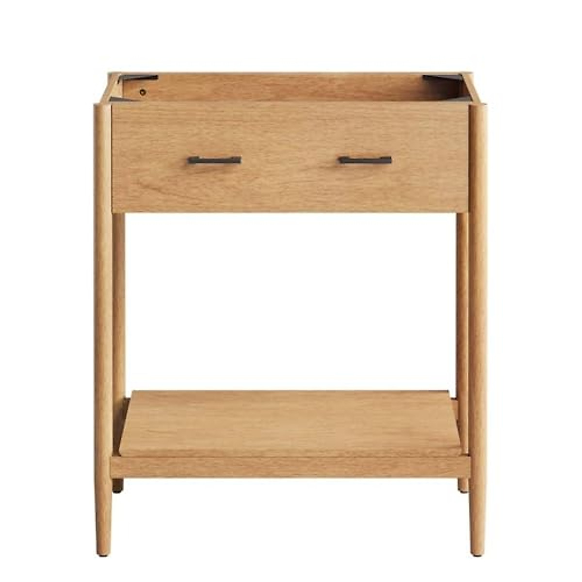 Modway Zaire 30” Mid-Century Bathroom Vanity Cabinet Washstand in Natural, (Sink Basin Not Included), 30 Inches