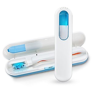 TAISHAN UV Toothbrush Case Sanitizer，Portable Rechargeable Travel Toothbrush Holder,Fits All Toothbrushes for Electric and Manual Toothbrushes,Safety Feature for Home and Travel