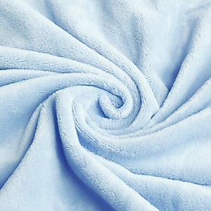 TL Care Heavenly Soft Chenille Fitted 18" x 36" Cradle/Bassinet Sheet, Blue, for Boys and Girls