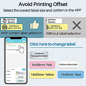 Memoking Label Makers D30 Bluetooth Thermal Label Maker Machine, Smart Mini Label Printer, Super Easy-to-Use Labeler with Label x 5, Compatible with iOS & Android for Home Storage, Green