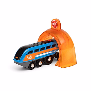 BRIO 33971 Smart Tech Sound Record & Play Engine | Wooden Toy Train for Kids Age 3 and Up