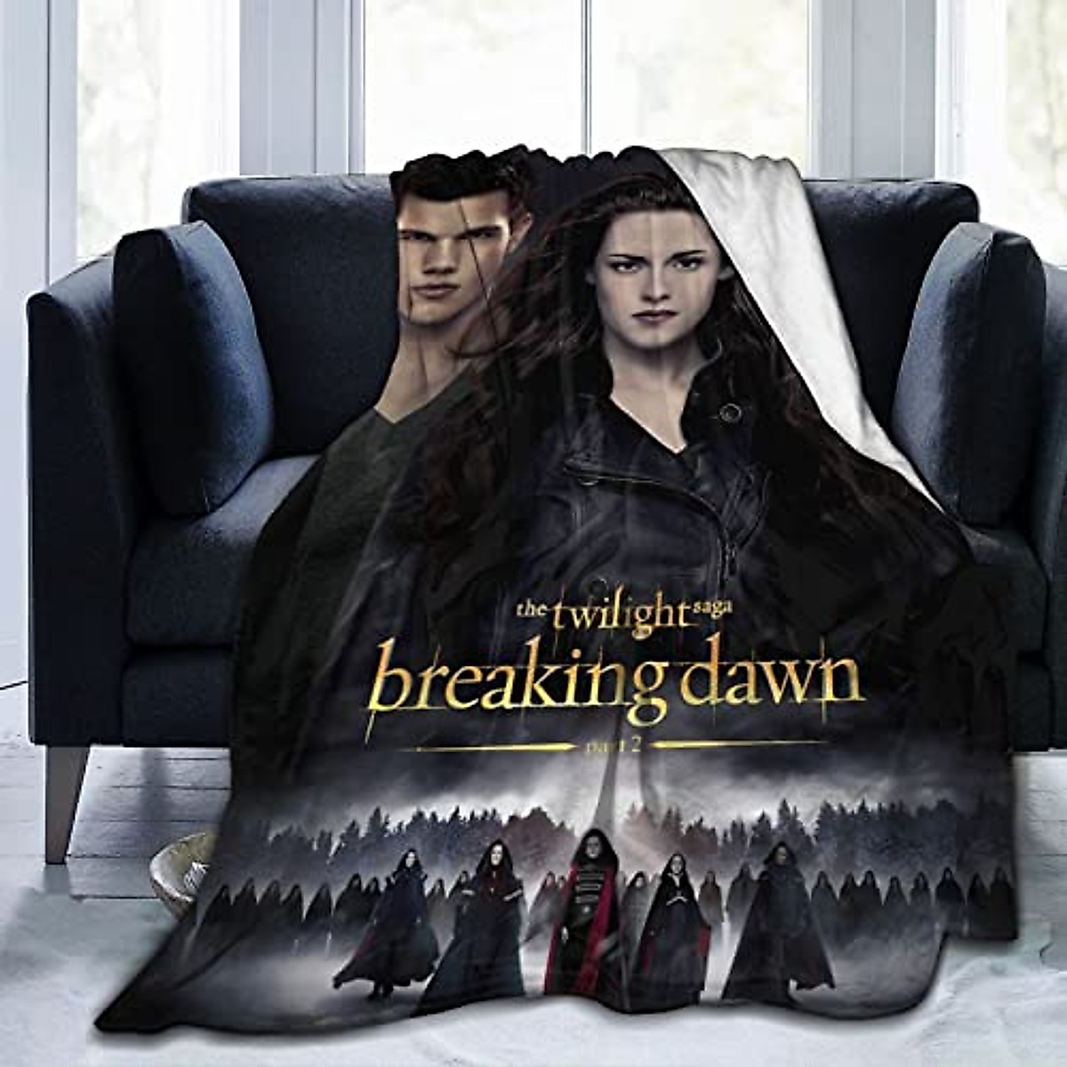 Twilight Blanket Flannel 50"X40" Blankets for Bedding Couch Sofa Living Room Throws All Season