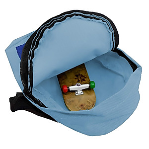 Teak Tuning Fingerboard Backpack Case, Blue - 5" x 3.75" - Miniature Canvas Bag for Tuning Travel & Storage