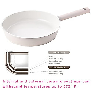 SCSP - SUI Ceramic Non-Stick Frying Pan 11Inch/Made In Korea/5 - Layer Coating/IH Induction and all heat sources available