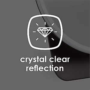 Diono Easy View Baby Car Mirror, Safety Car Seat Mirror for Rear Facing Infant, Fully Adjustable with 360 Rotation, Wide Crystal Clear View, Shatterproof, Crash Tested