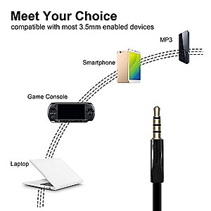 QCEED Sports Earbuds Wired with Built-in Mic, Sweatproof Earphones with Over Ear Hook, in Ear Running Headphones for Workout Exercise Gym Compatible with Smart Phones, with 1 Running Armband Case